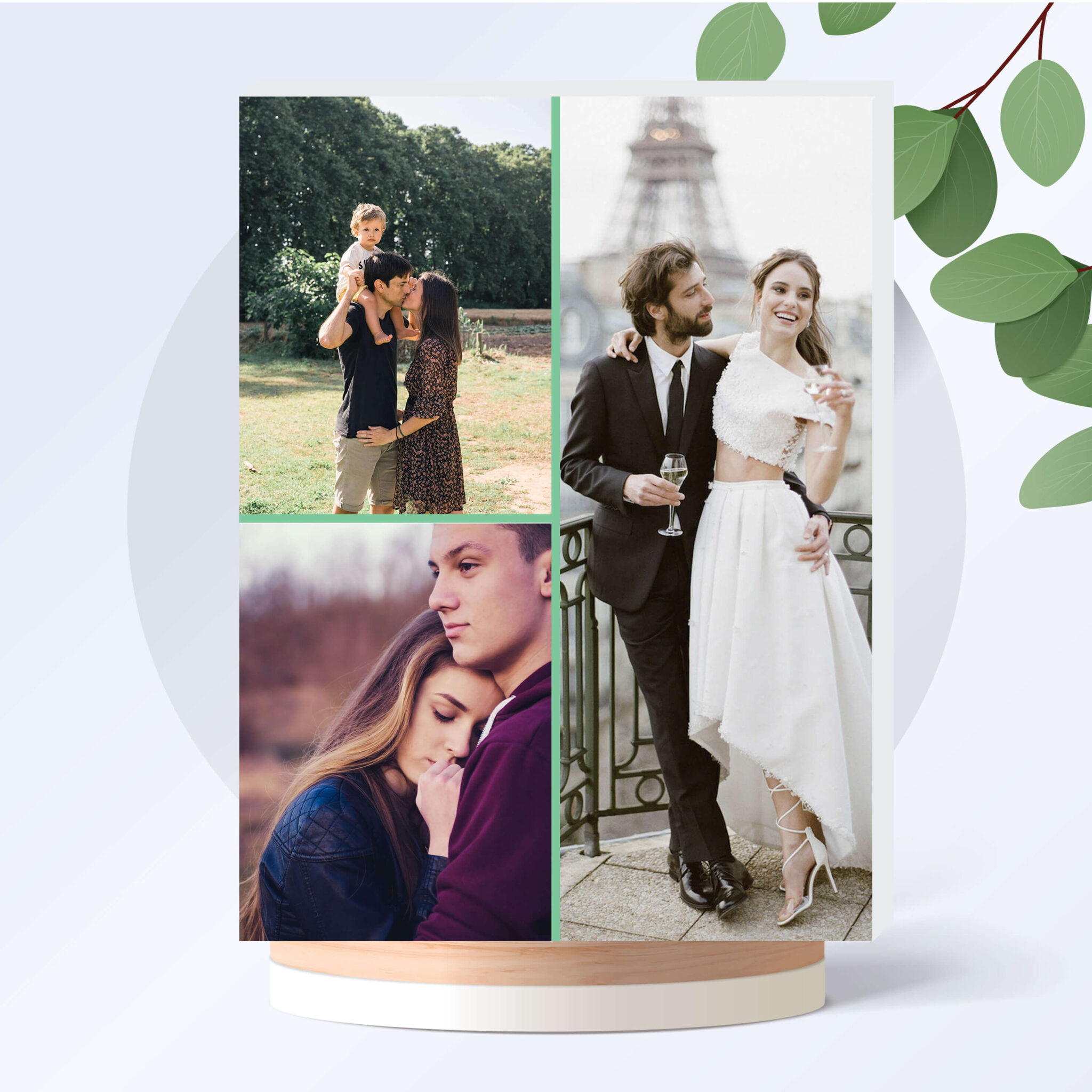 Cuadro Collage de 3 fotos - ROMI