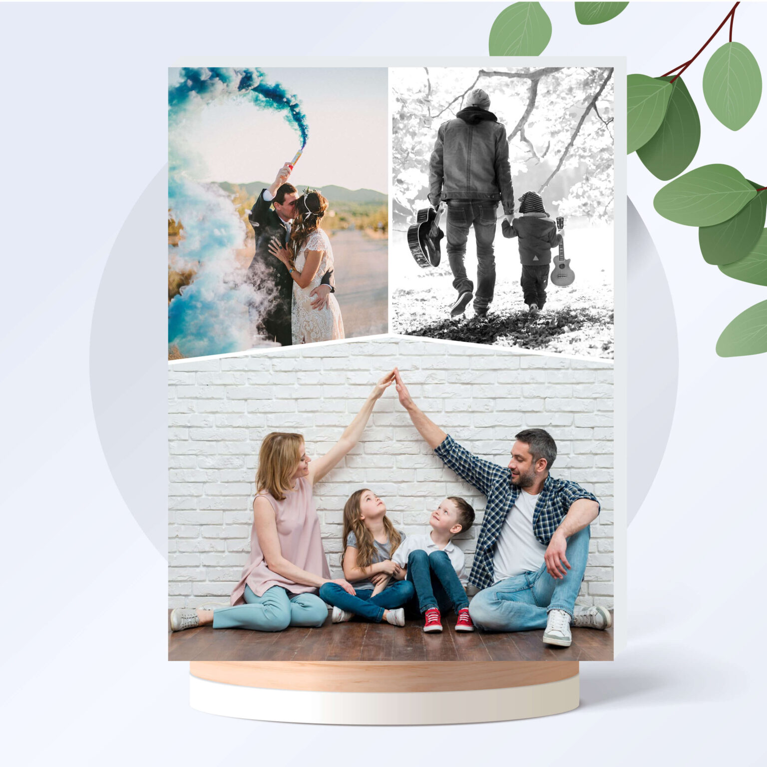 Cuadro Collage de 3 fotos - ROMI